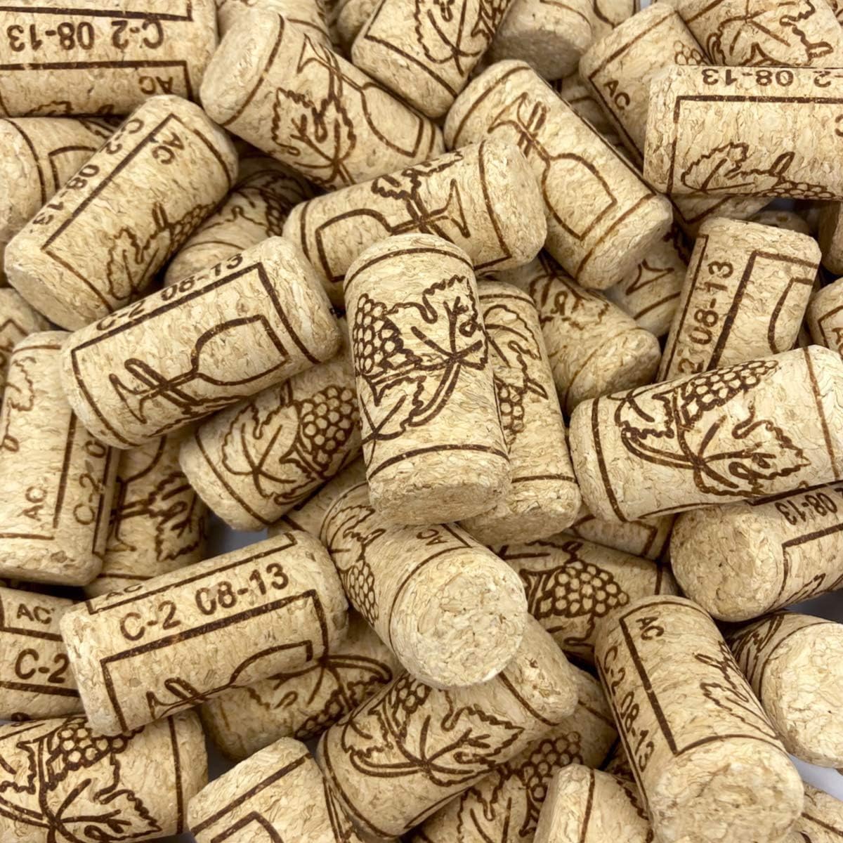 Amazon.com: Premium Grade Agglomerated Corks #8 Straight 7/8" x 1 3/4 ...