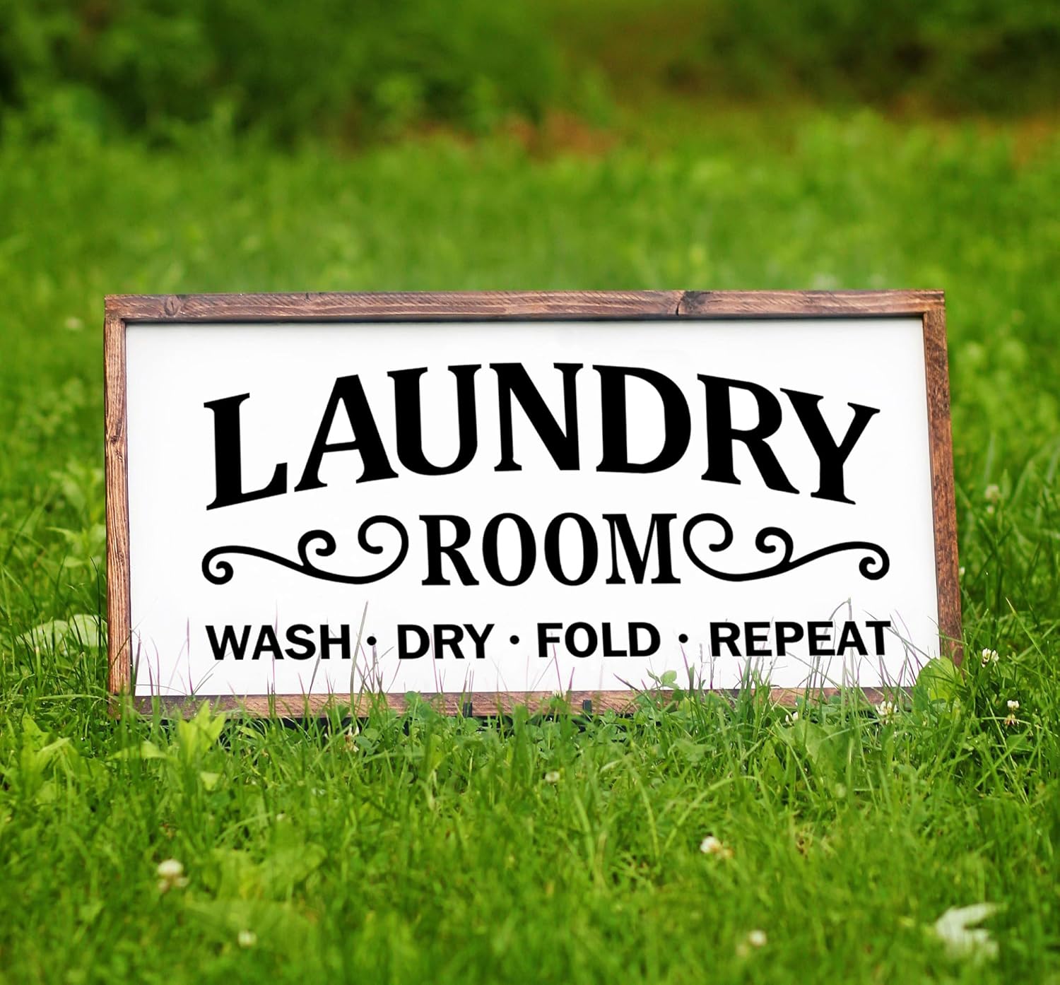 Cartel de lavandería para decoración del hogar, letrero de madera con ...