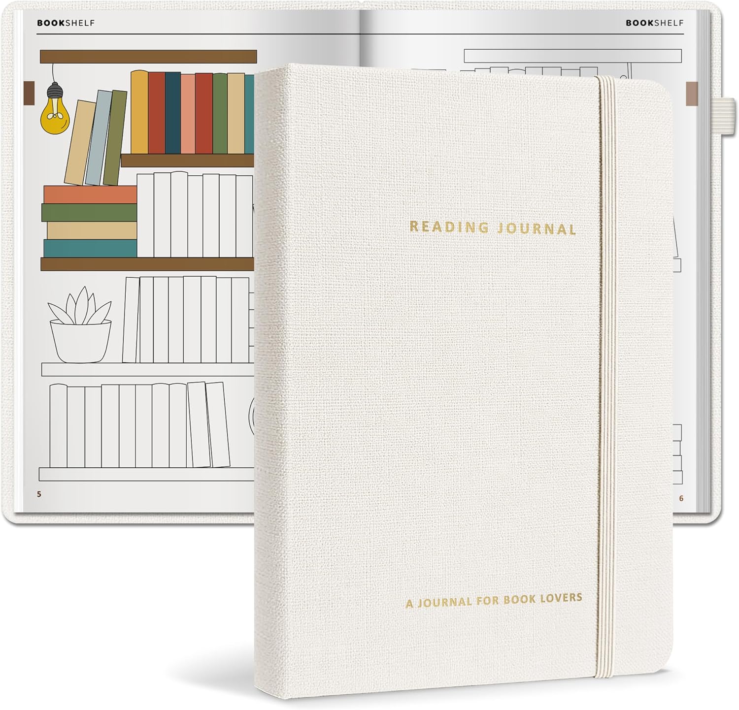 BIROYAL Reading Journal with 52 Reviews & Progress Tracking - Book ...