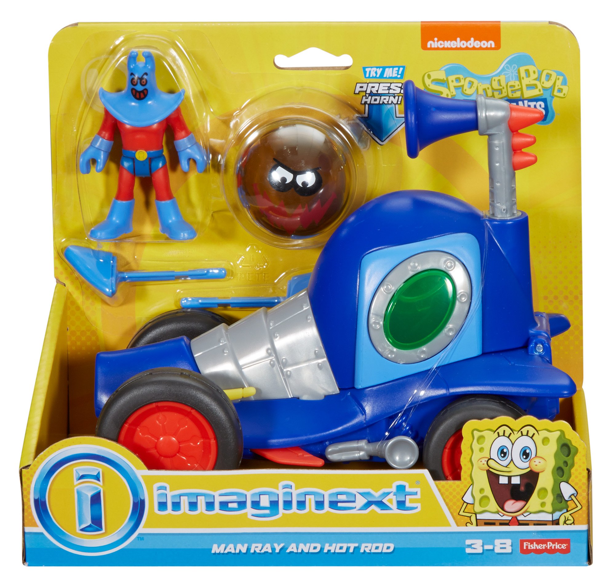 Buy Fisher-Price Imaginext Spongebob Man Ray and Hot Rod Online at ...