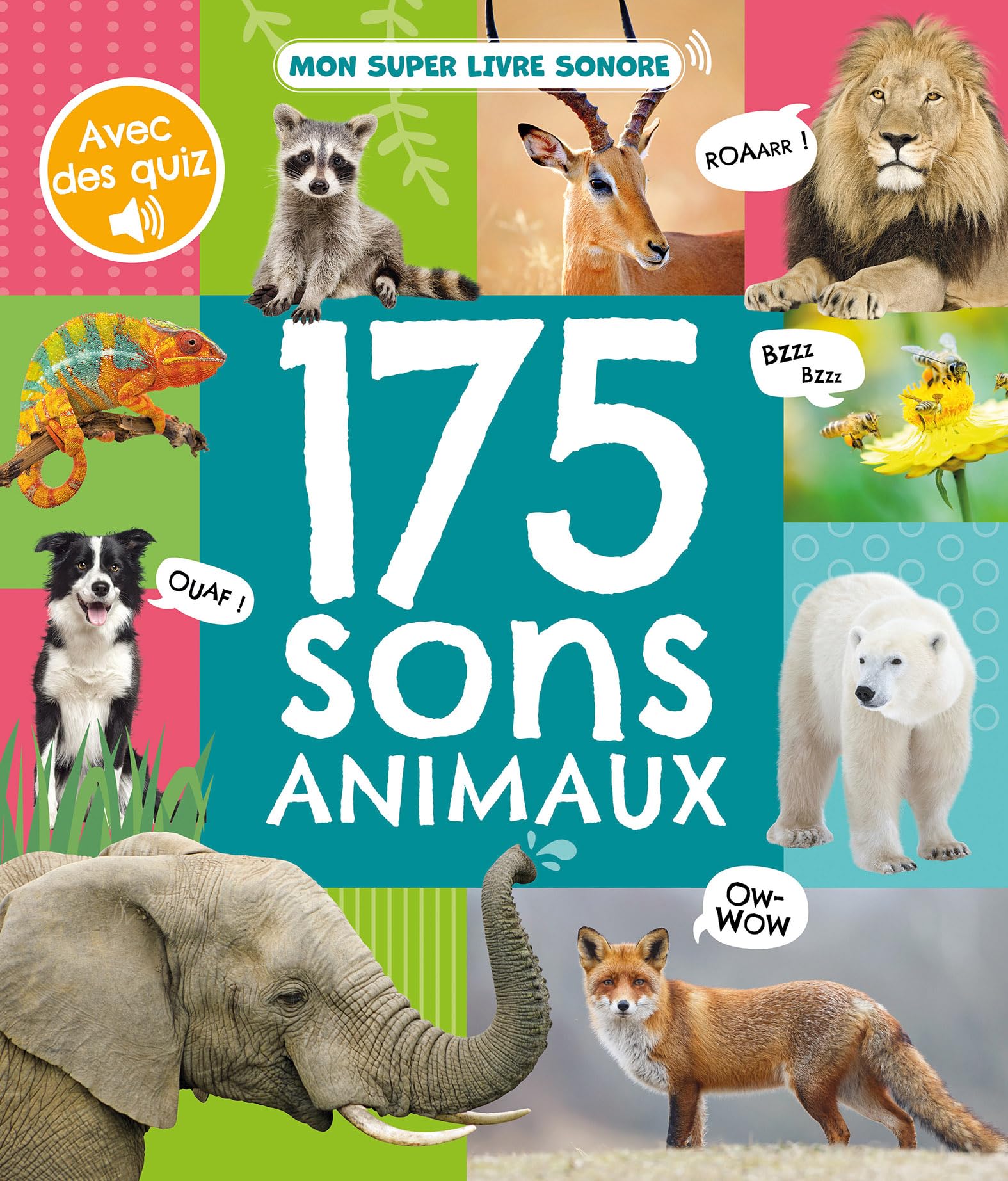Amazon.fr - MON LIVRE SONORE - 175 SONS ANIMAUX - COLLECTIF - Livres
