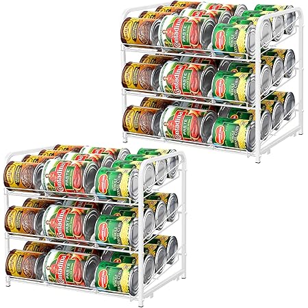 Amazon.com: BTY Can Organizer for Pantry Stackable Can Rack Organizer 2 ...