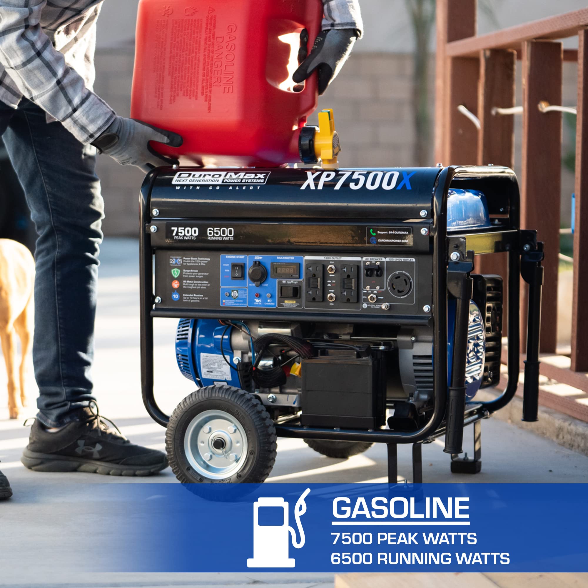 Snapklik.com : XP7500X 7,500-Watt/6,500-Watt 274cc Electric Start Gas ...