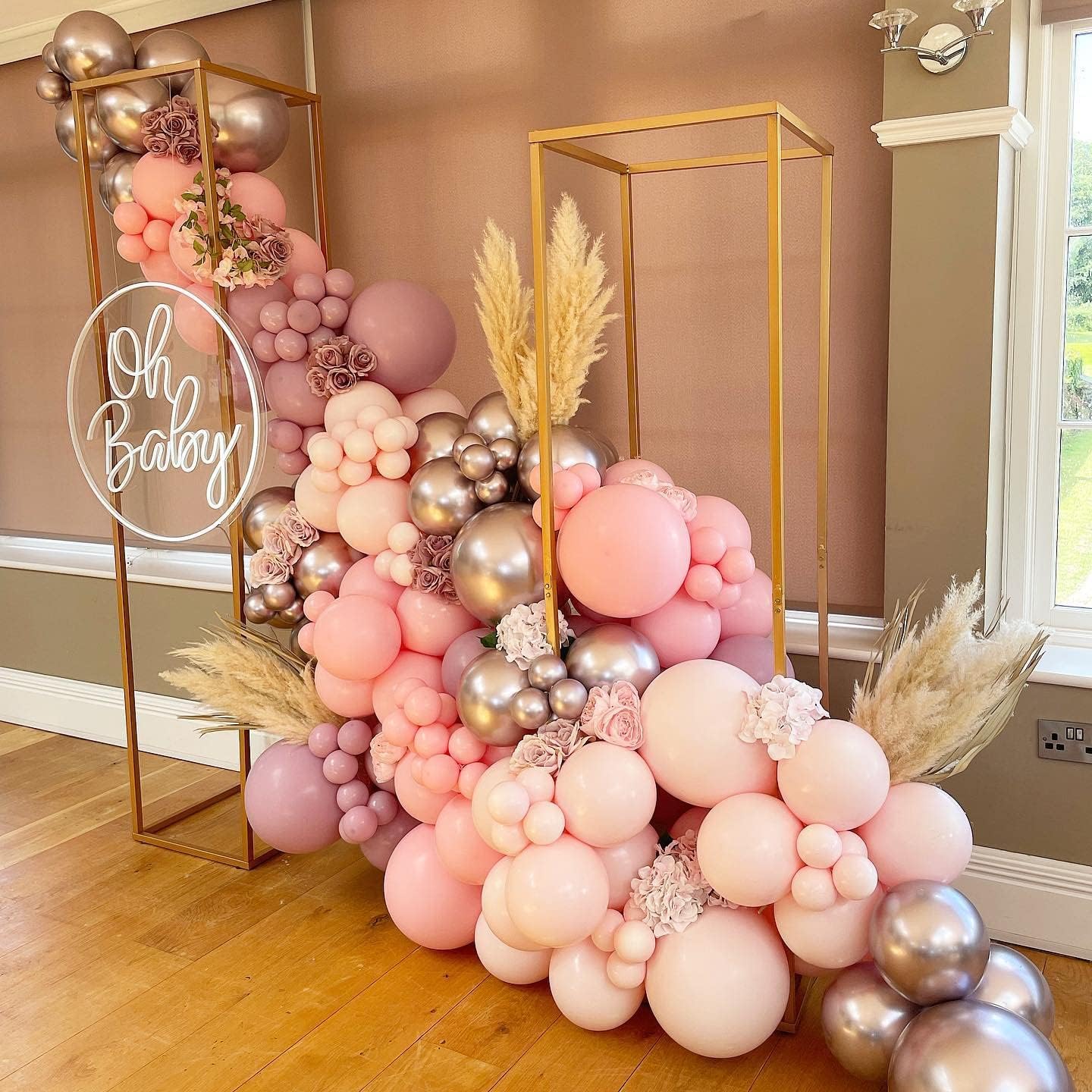 Amazon.com: 132Pcs Dusty Rose Pink Balloon Garland Kit, Boho Balloon ...