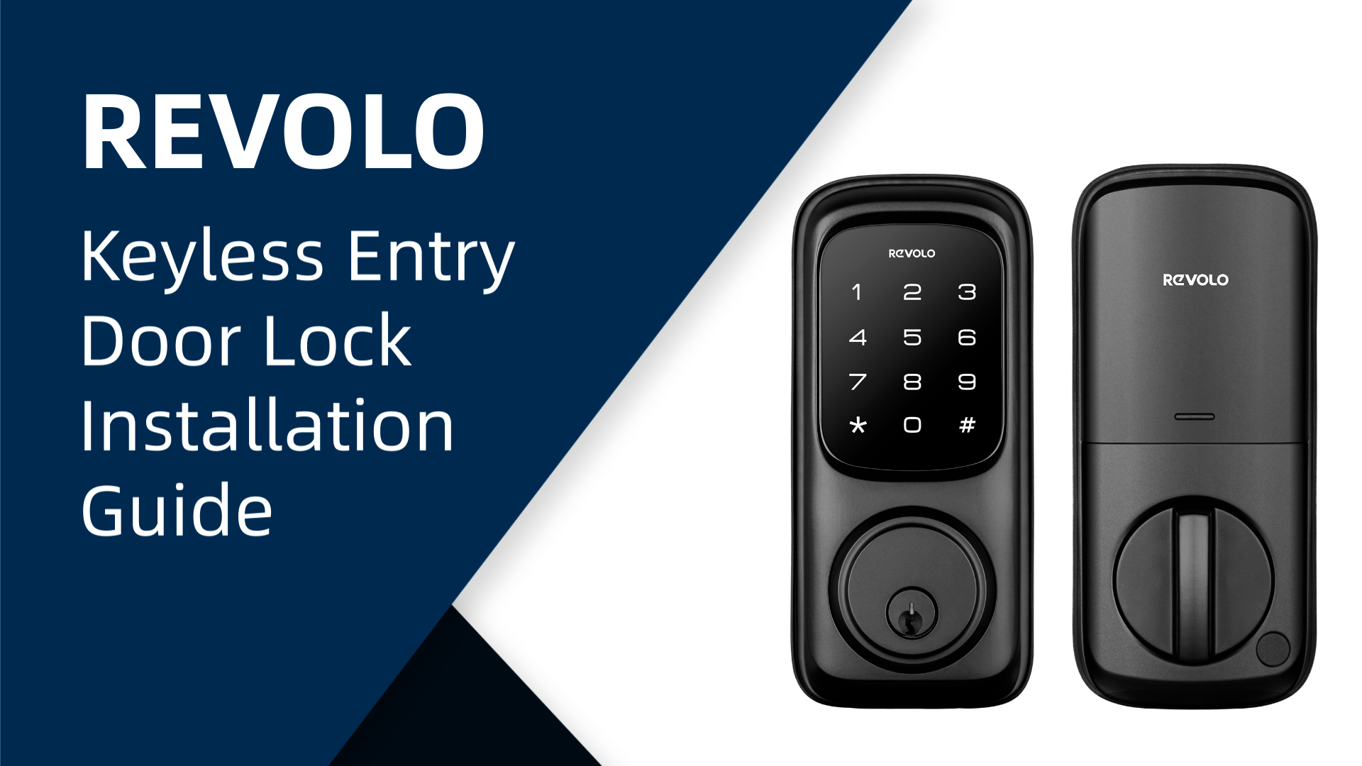 Watch REVOLO Keyless Entry Door Lock - Installation Guide on Amazon Live