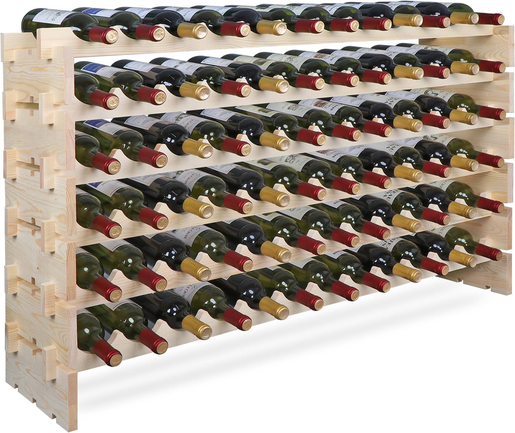 Amazon.com: sogesfurniture Floor Wine Racks, Stackable Modular Wine ...