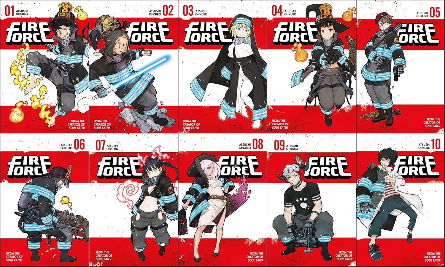 Fire Force Manga Set Vol 1-10 : Amazon.in: Books
