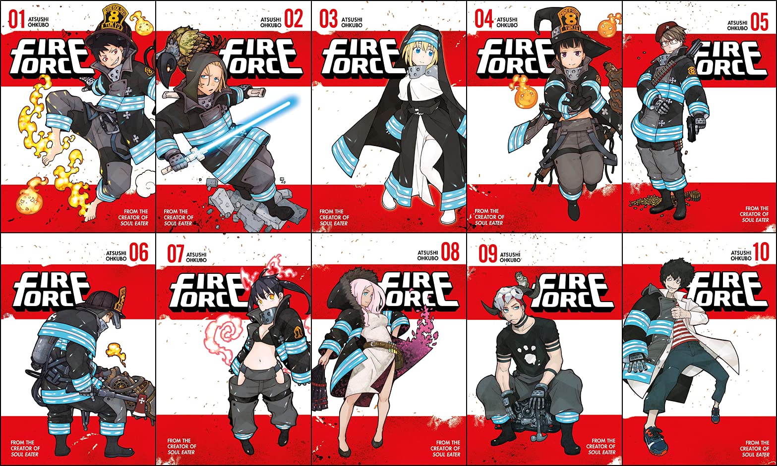 Fire Force Manga Set Vol 1-10: Atsushi Ohkubo: Amazon.com: Books