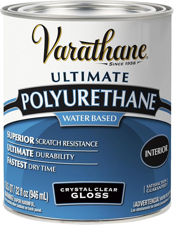 Amazon.com: Varathane Water-Based Ultimate Polyurethane, Quart, Gloss ...