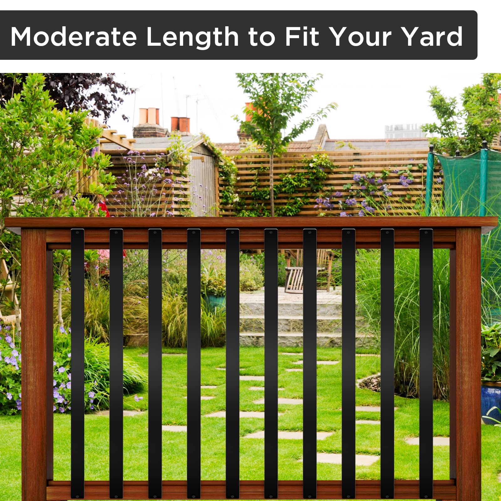 Snapklik.com : 76 Pack 29.5" Black Aluminum Deck Balusters, Hollow ...