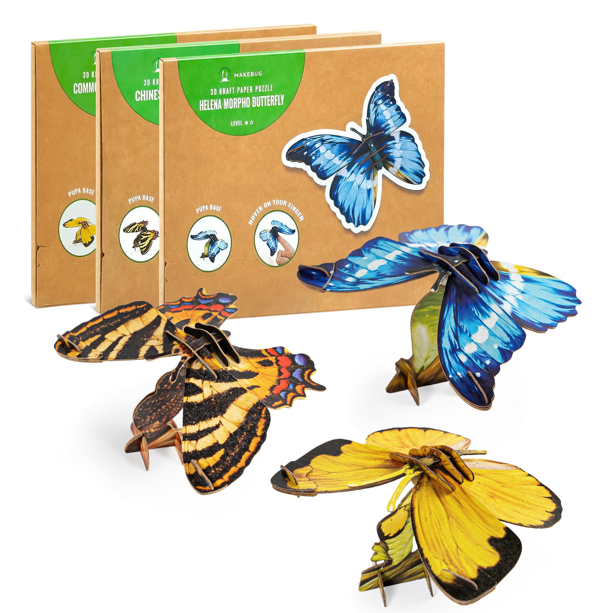 MAKEBUG 3D Puzzles Eco-Friendly Paper Puzzle for Kids Teenager Crafts ...