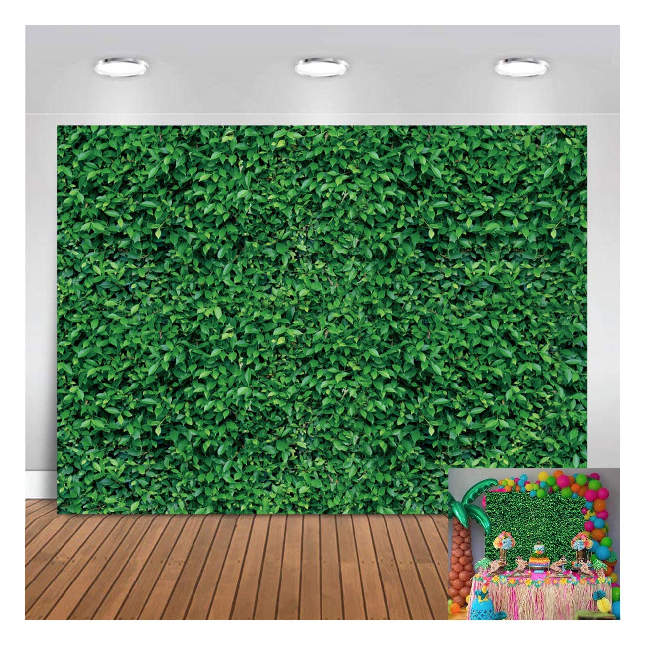 Amazon.com : 8x6FT Green Leaves Backdrop Nature Spring Background Baby ...