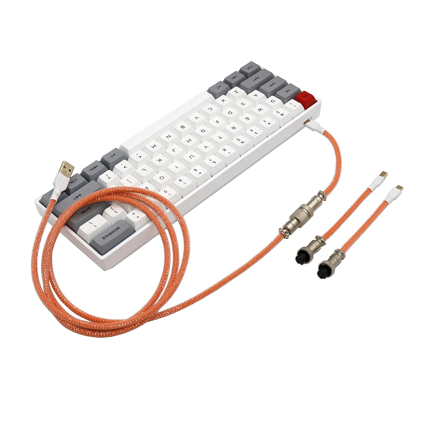 Kraken Keyboards Double Sleeved Custom Keyboard Cable with Aviator ...