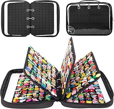 PACMAXI Shoe Charms Organizer, Display Holder with 5 Pages, Portable ...