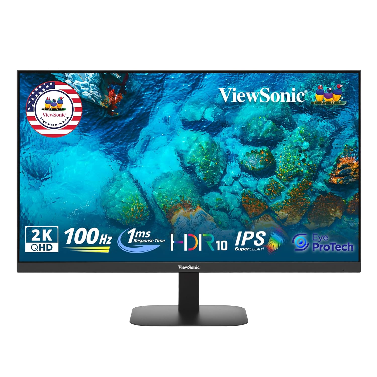 ViewSonic VA2708-2K-MHD 27-inch (68.58cm) 2K QHD SuperClear®IPS Monitor ...