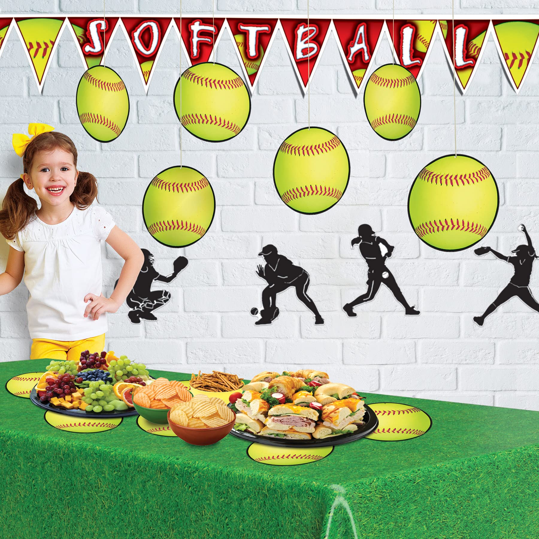 Softball Balls Glitter Softball Cutouts- 100Pcs Sport Ball Cut Outs ...