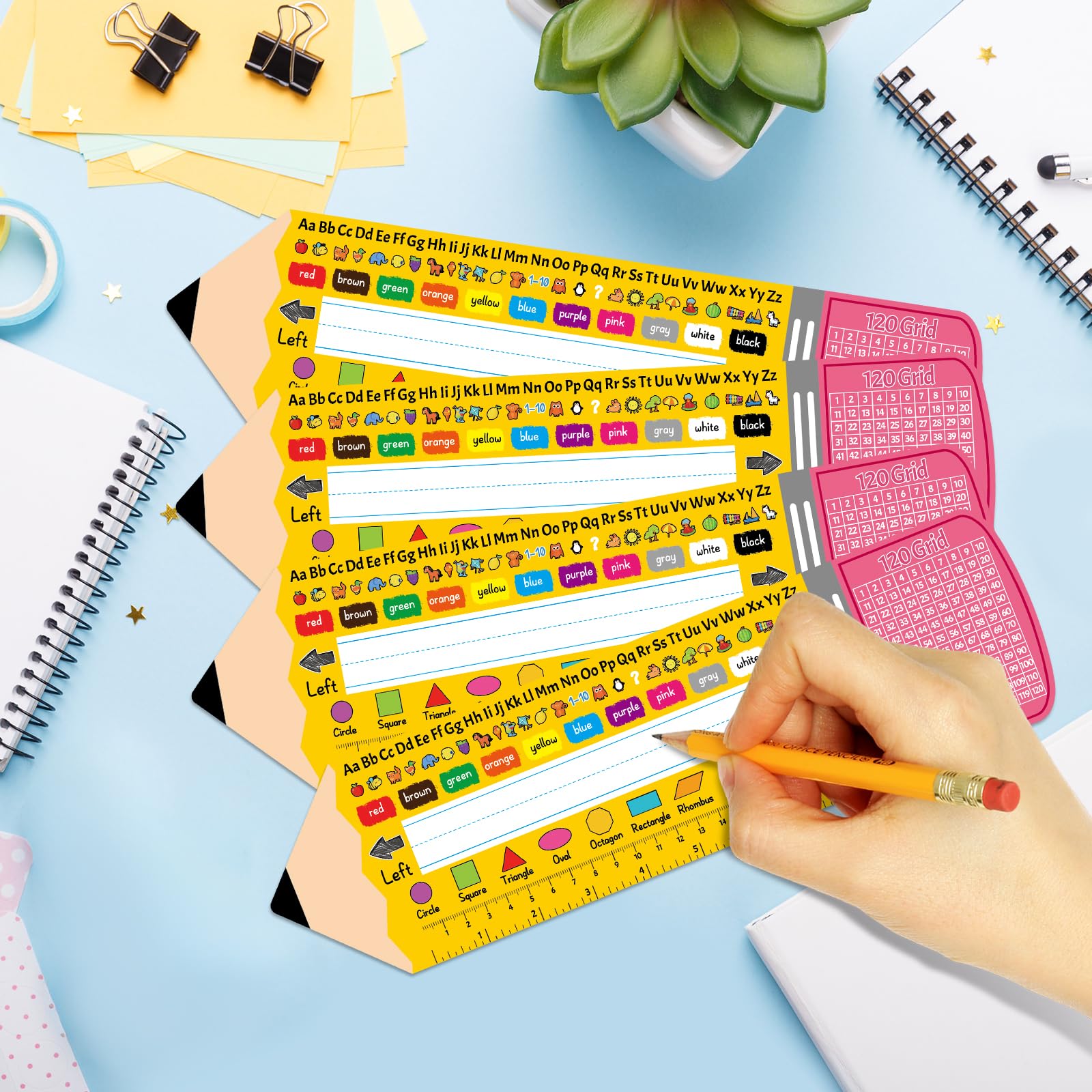 Snapklik.com : Chunnin 40Pcs Pencil Name Tags Desktop Reference Name ...