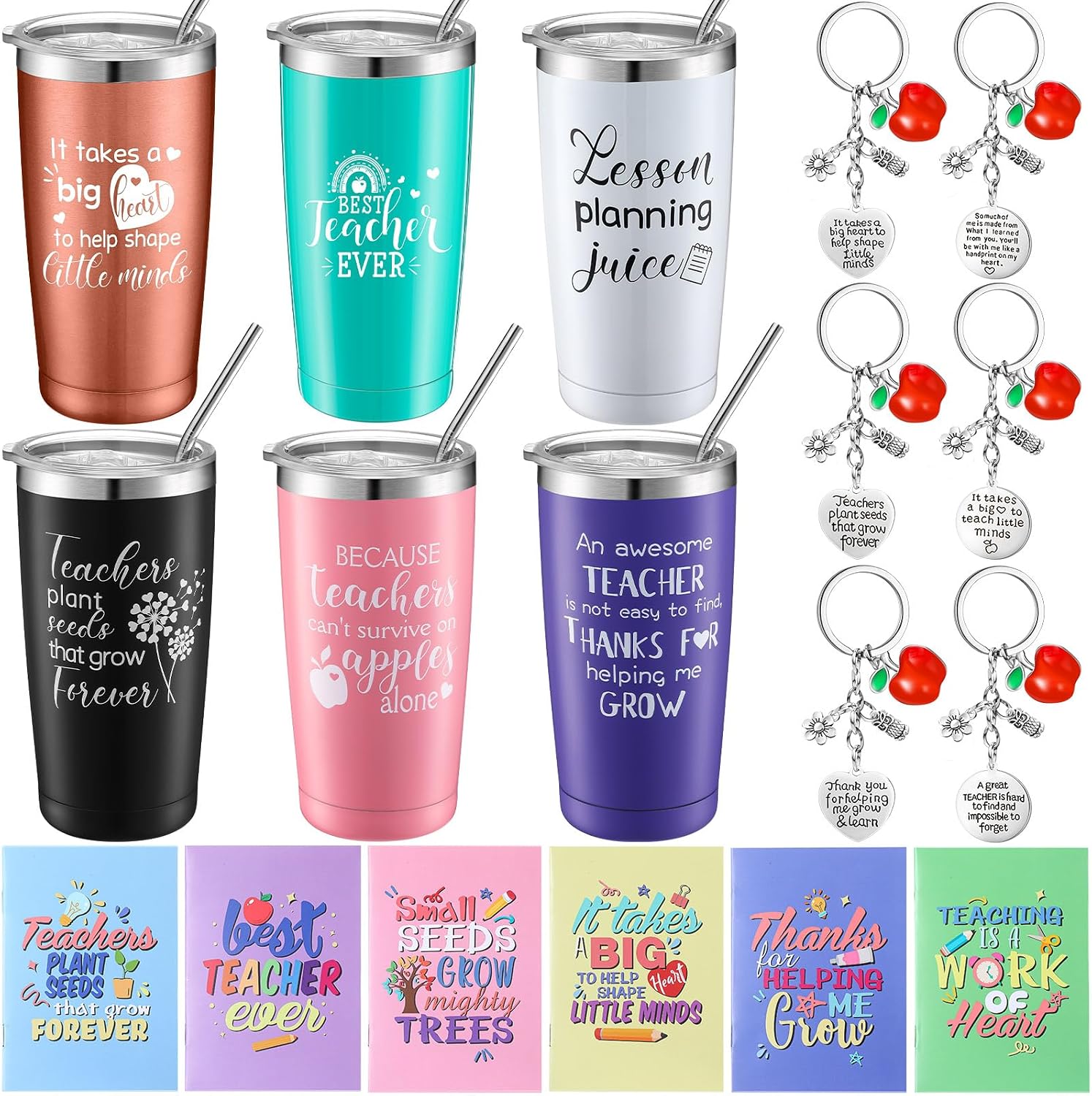 Amazon.com: Irenare 6 Set Teacher Appreciation Gifts Bulk Teacher ...