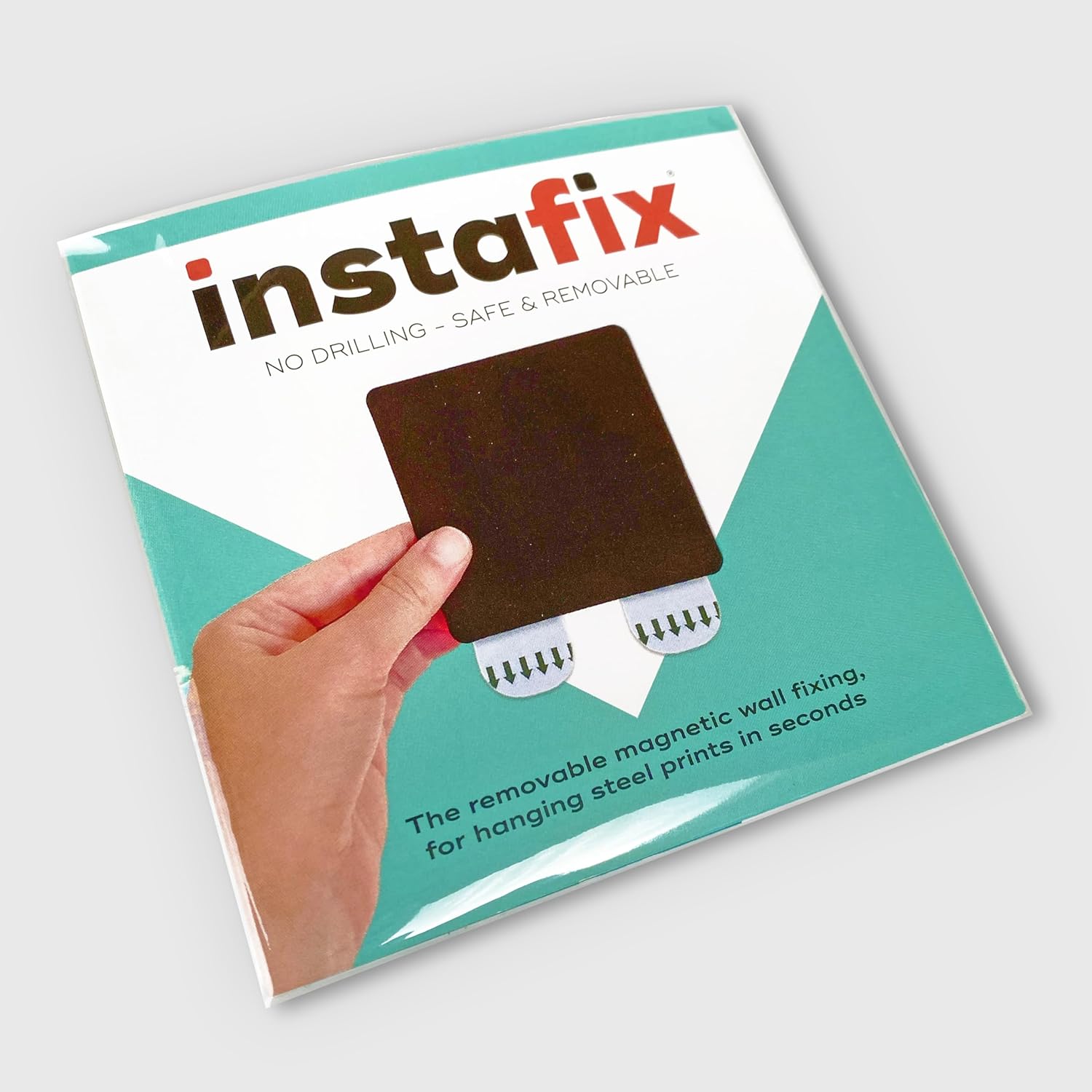 Instafix Universal Magnetic Wall Mounting Kit for Metal Poster Prints (compatible with Dis-plate ...