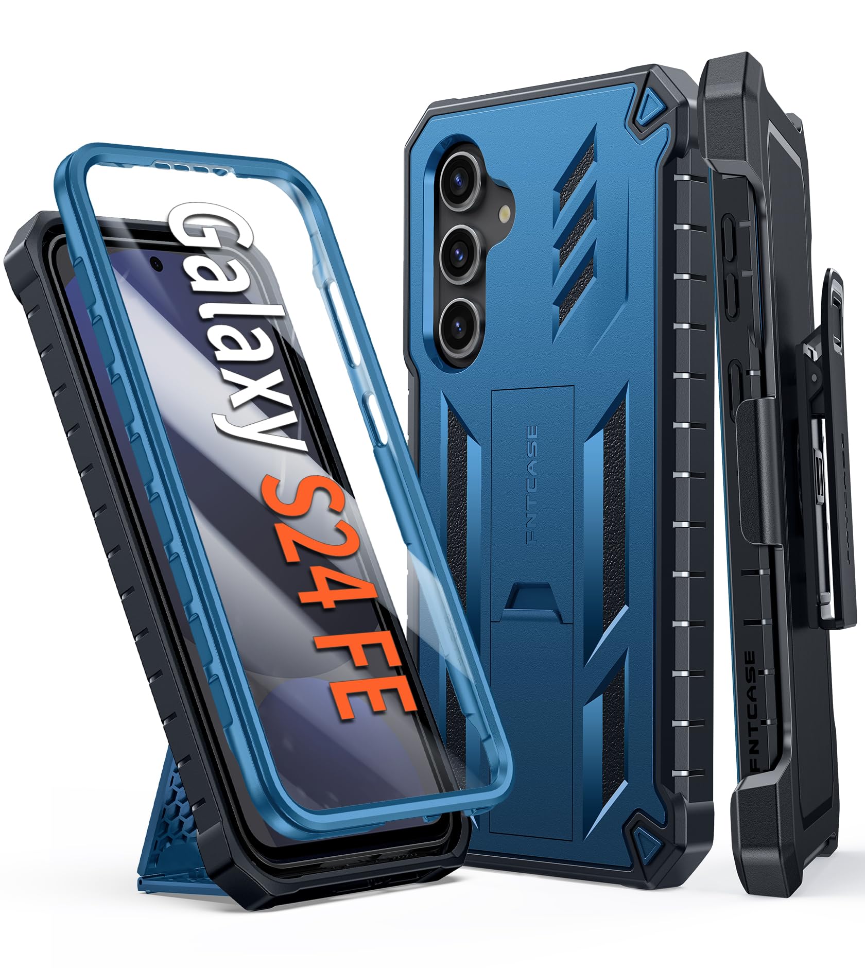 Amazon.com: FNTCASE for Samsung Galaxy S24-FE Case: Military Grade Rugged Cell Phone Cover with ...