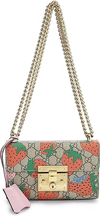Amazon.com: Gucci, Pre-Loved Original GG Supreme Canvas Strawberry ...