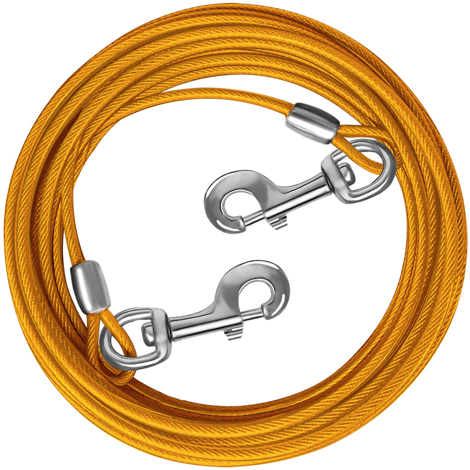 Amazon.com : HaiYUAN Dog Tie Out Cable 10/15/20/25/30 FT Dog Runner for ...