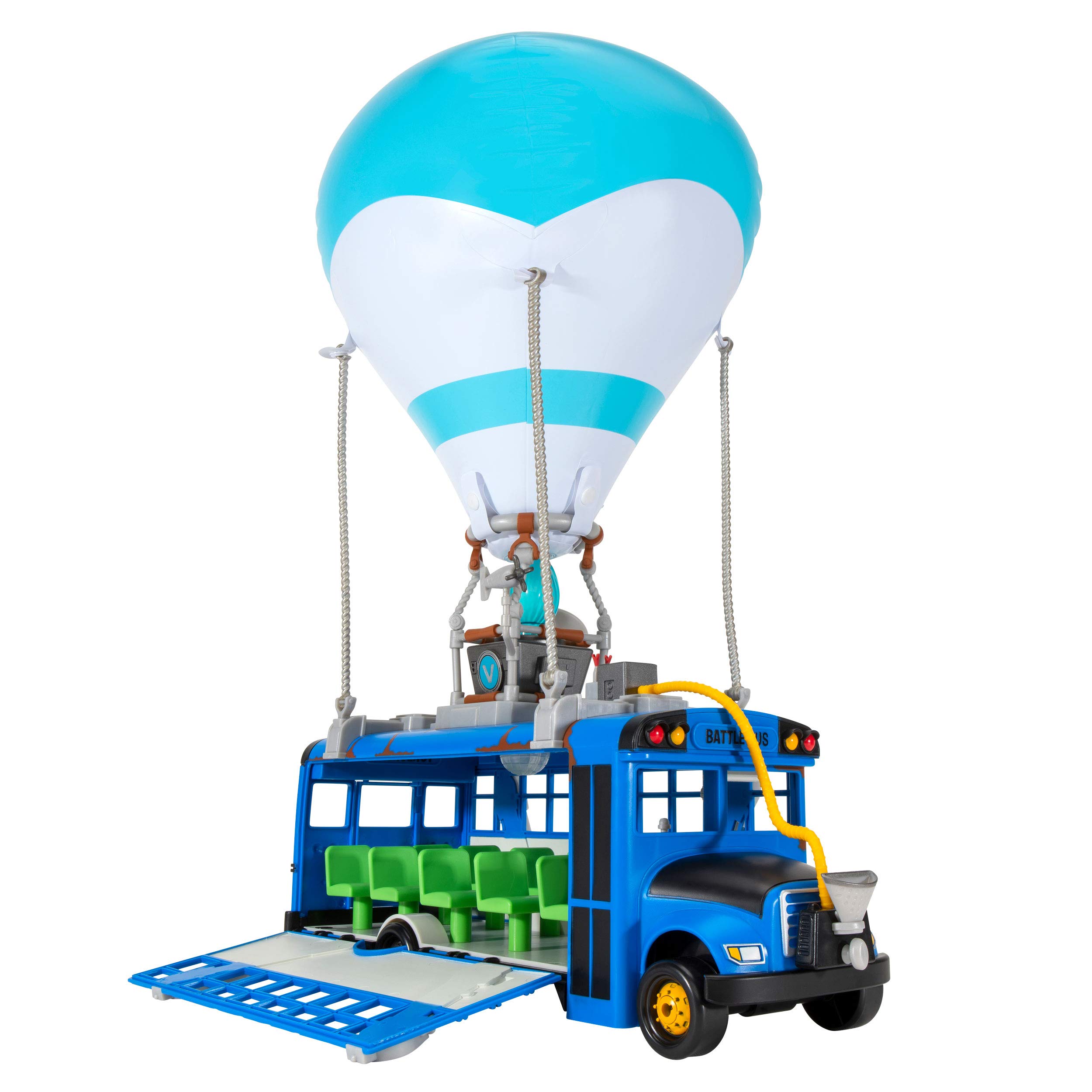 Fortnite Battle Bus Deluxe Features Inflatable Balloon With Lights ...