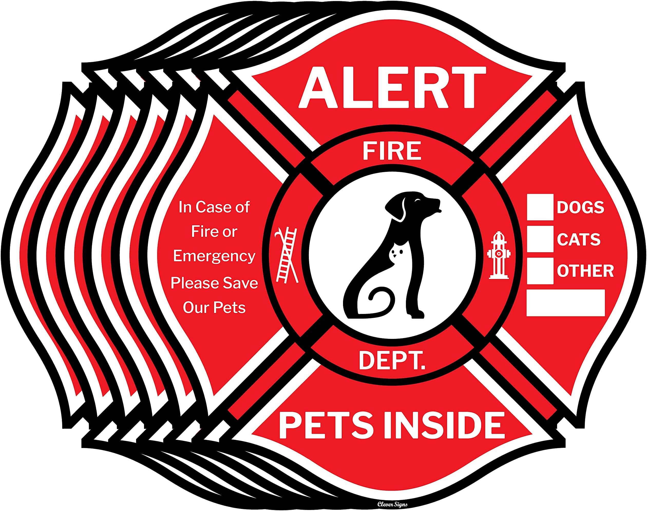Amazon.com - IT'S A SKIN Pet Rescue Sticker - Fire Safety - Emergency ...