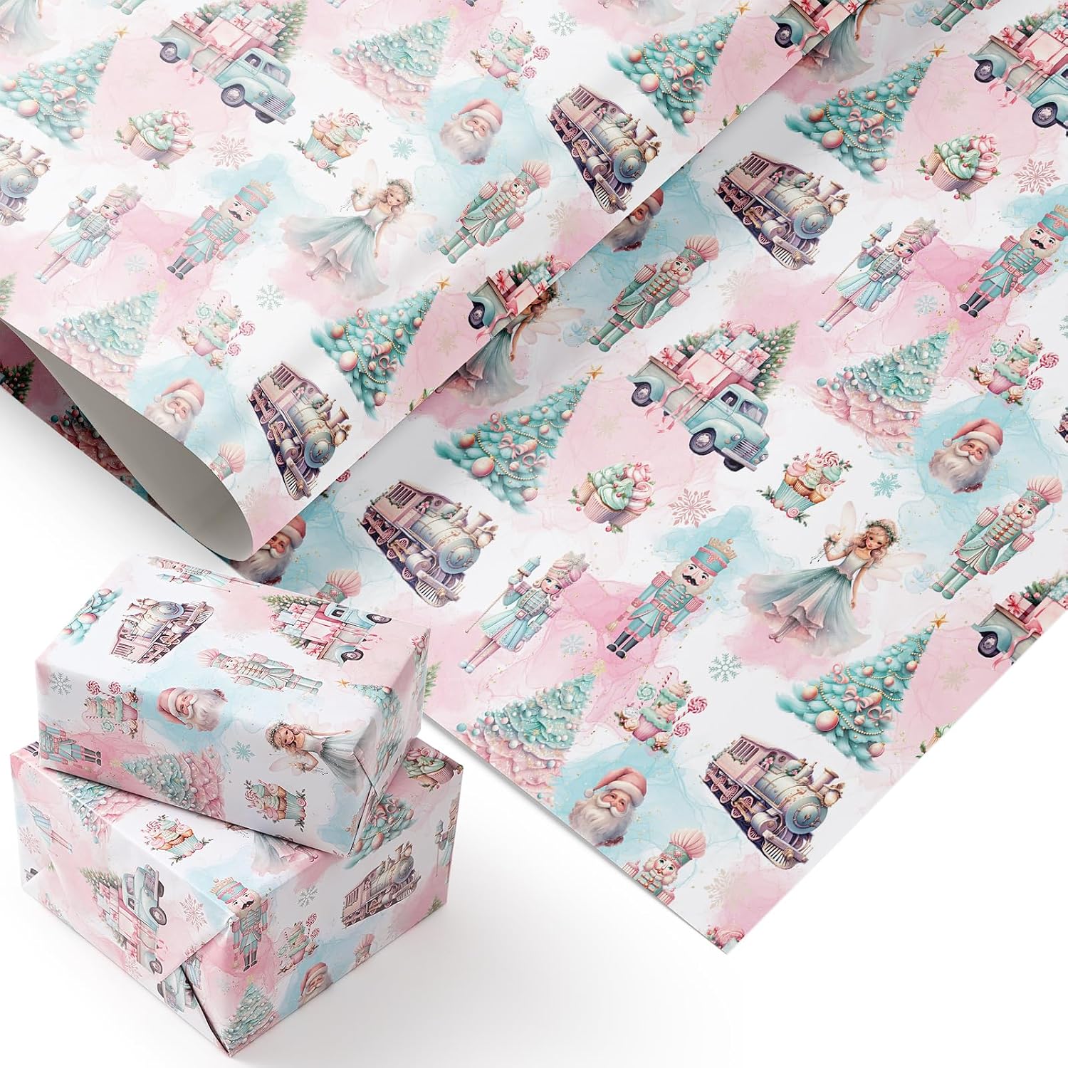 Amazon.com: PlandRichW Nutcracker Christmas Wrapping Paper - Sweet ...