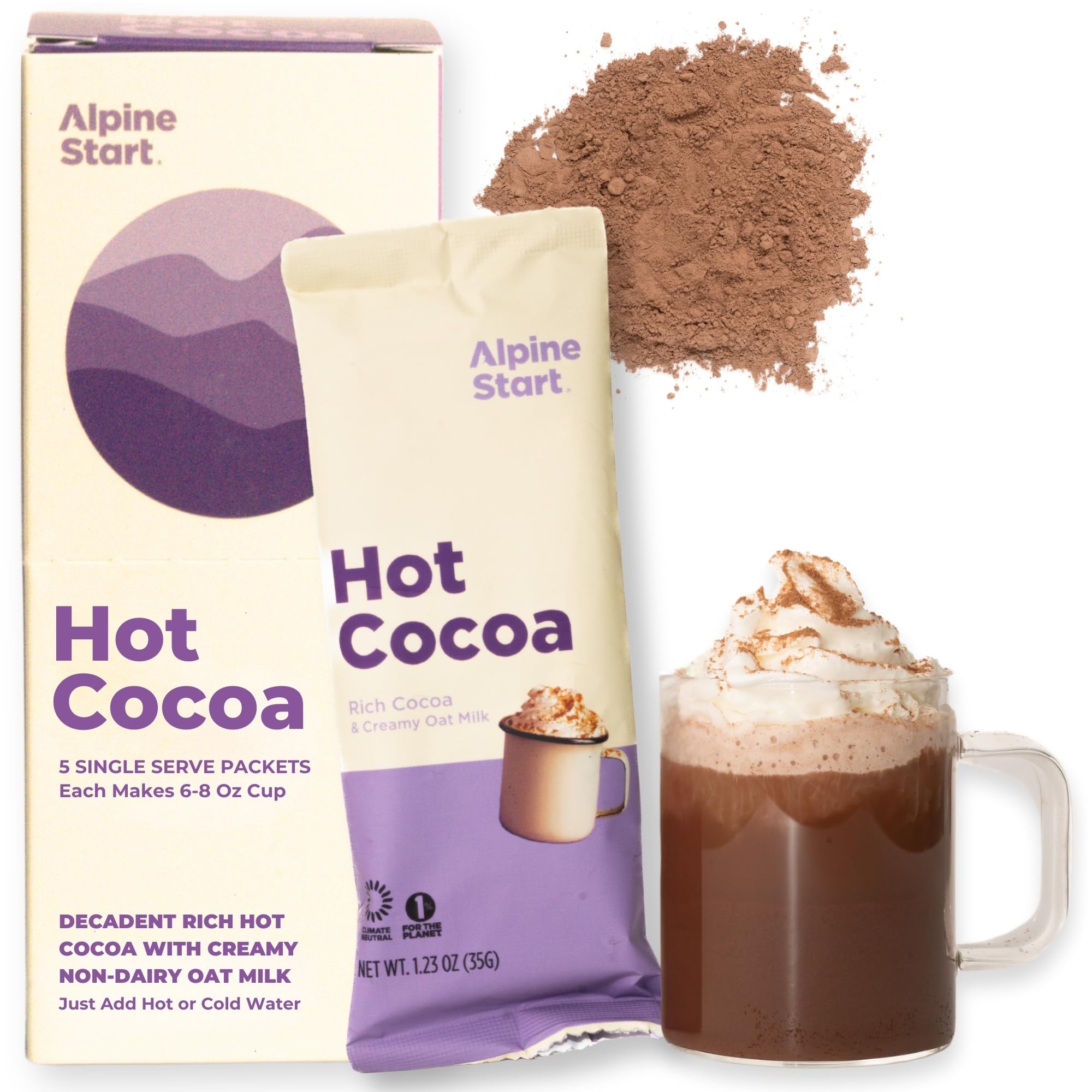 Amazon.com : Alpine Start Instant Hot Cocoa Mix - Individual Packets ...