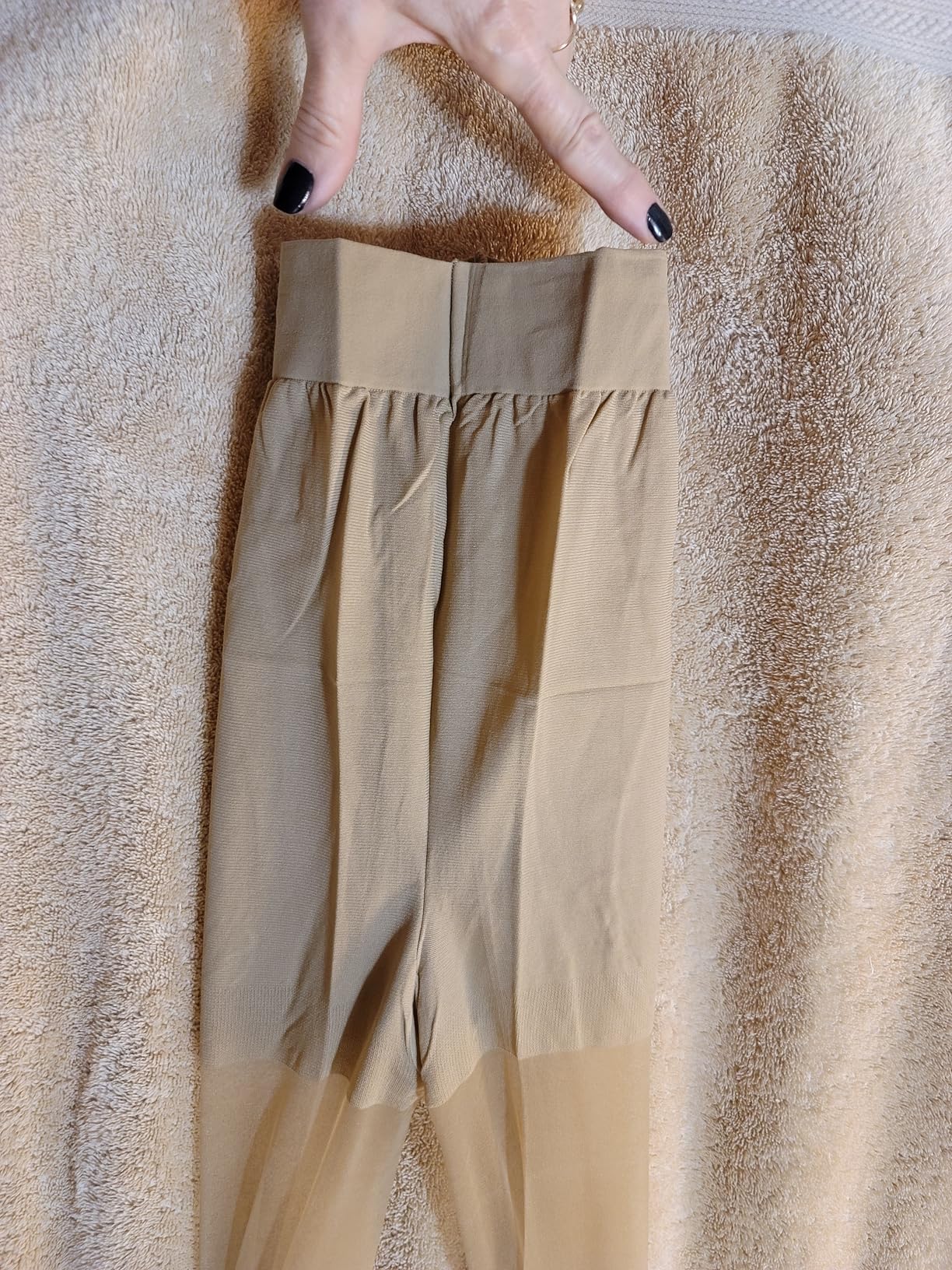 Melas Women's 12 Denier Soft Sheen Crystal Sheer Control Top Pantyhose ...