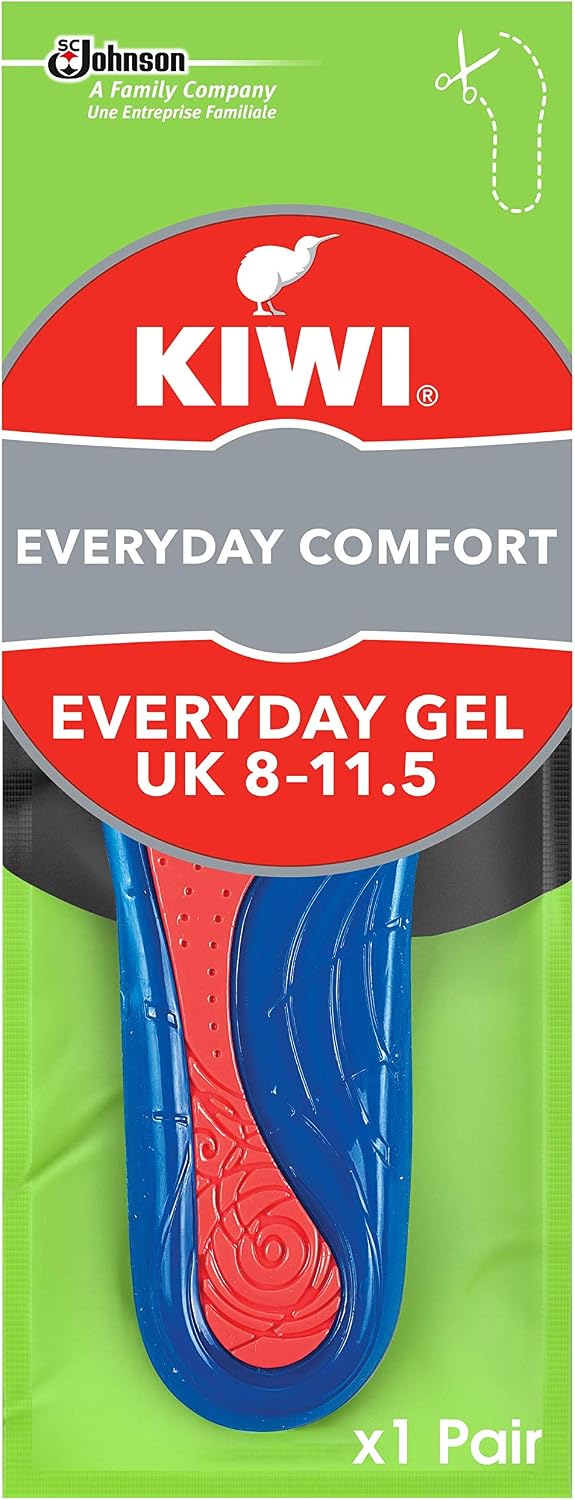 Kiwi Everyday Comfort, Everyday Gel Insoles, 42-46, 1 Pair, Pack of 5 ...