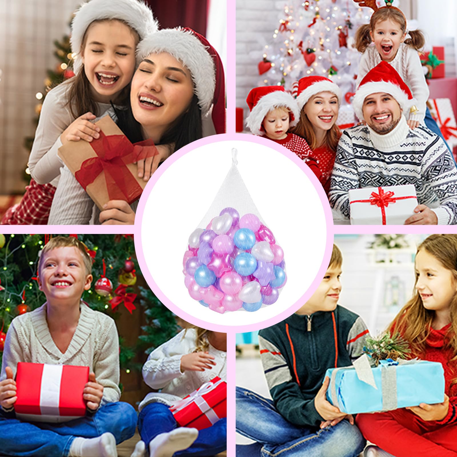 Snapklik.com : Shape Ball Pits Balls, Star Heart Plastic Play Balls For ...