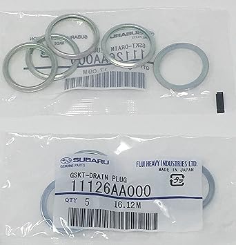 Amazon.com: Subaru Oil Drain Plug Crush Gasket (Set of 10) - 11126AA000 ...