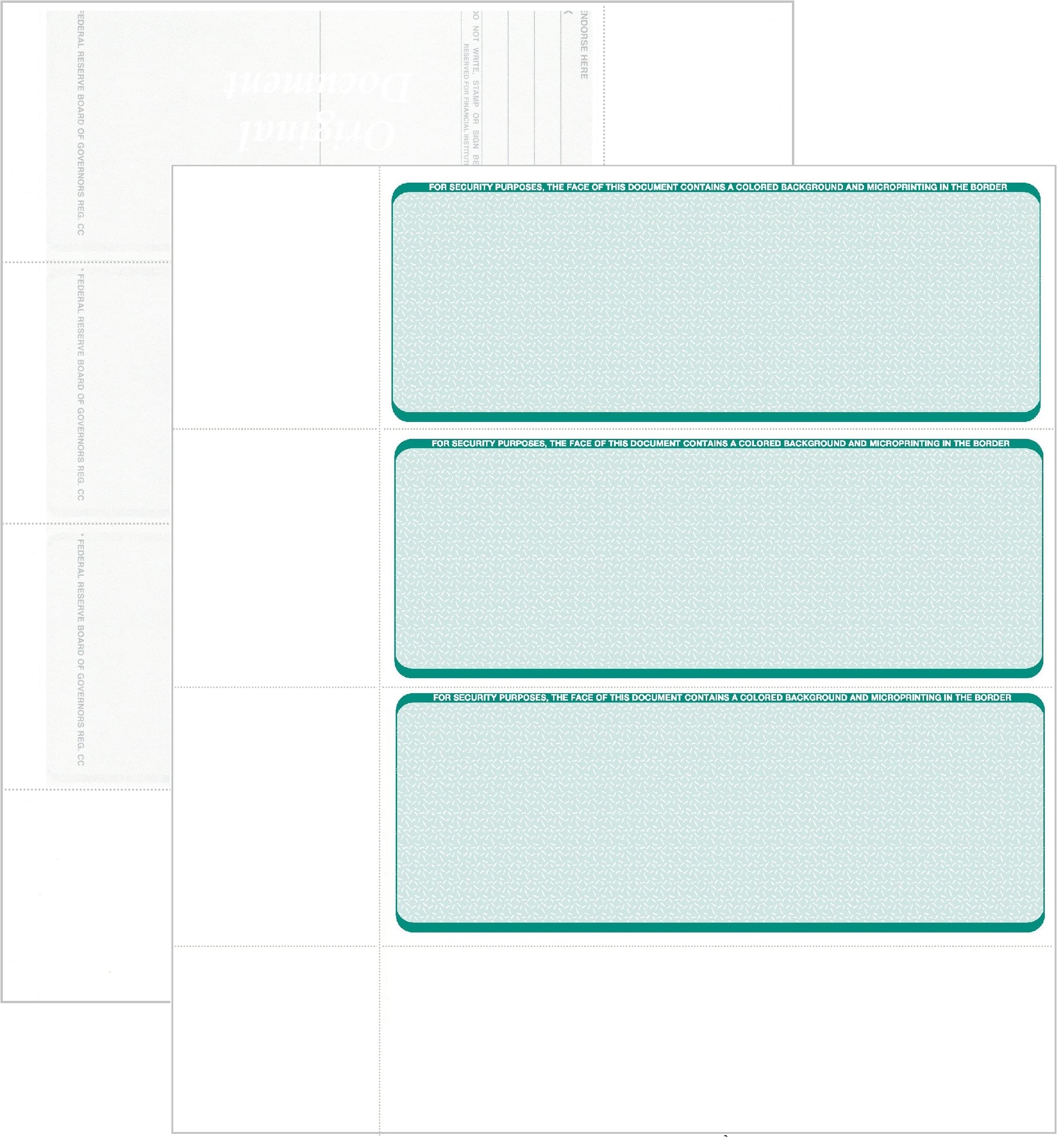 Snapklik.com : Computer Check Paper - Blank Personal Wallet Checks 3 On ...