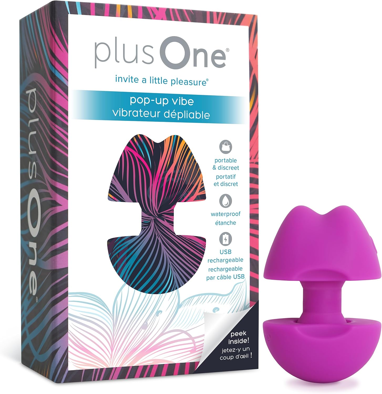 Amazon.com: plusOne Pop-Up Vibrator Toy for Women - Compact, Travel-Friendly Clitoris Stimulator ...