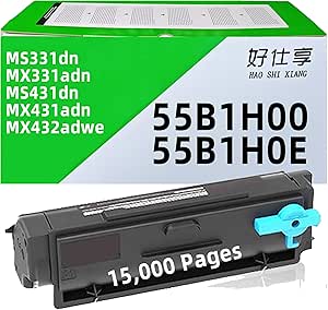 Amazon.com: 55B1H00 55B1H0E Black Toner Cartridge Replacement for ...