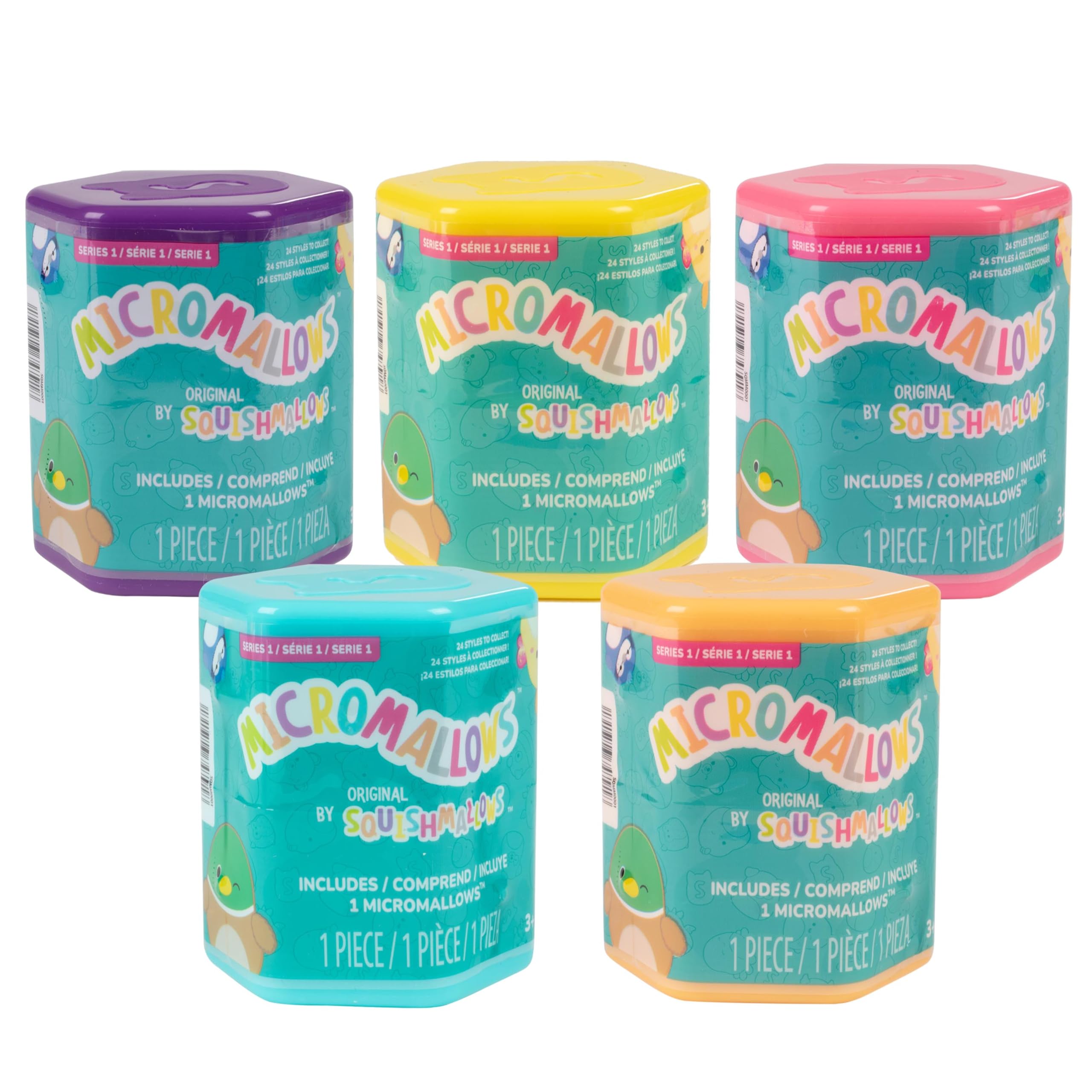 Amazon.com: Squishmallows Micromallows Series 1 Mini Mystery Plush (5 ...