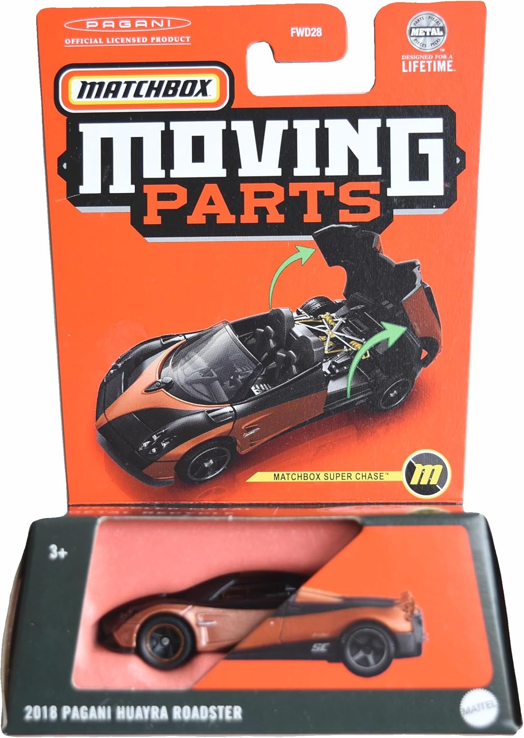 Amazon.com: Matchbox Super Chase 2018 Pagani Huayra Roadster, Moving ...
