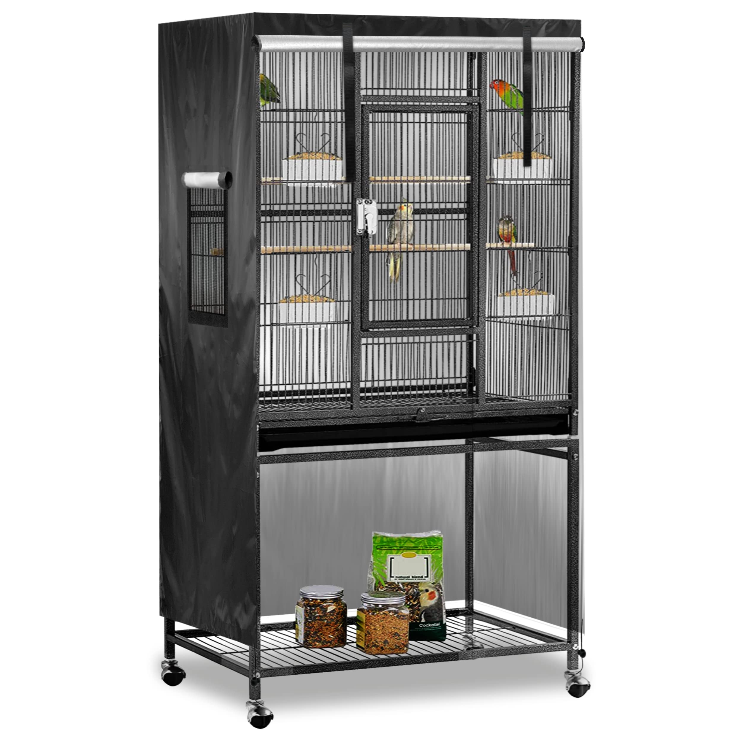 KNUTI Universal Bird Cage Cover Good Night Blackout 51" x 38" x 23.5 ...