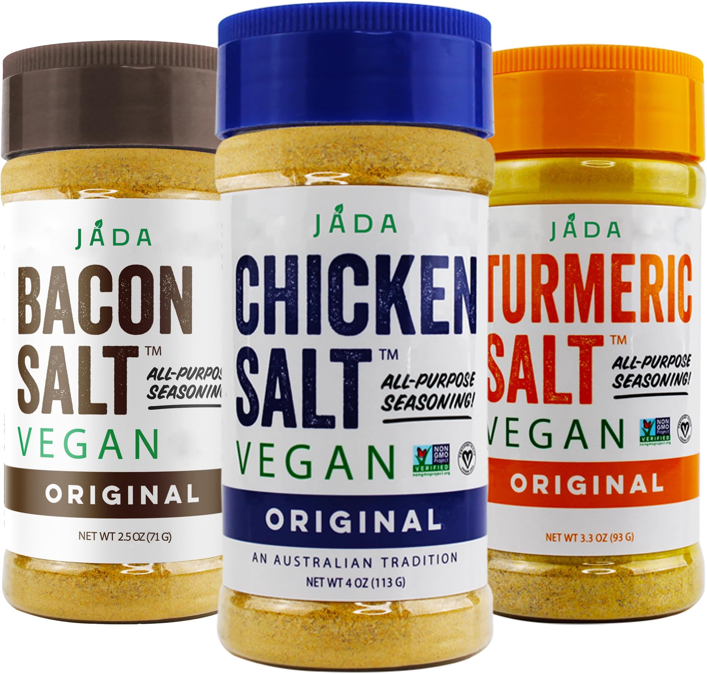 Amazon.com : JADA Vegan All-Purpose Seasoning Trio – Bacon Salt ...