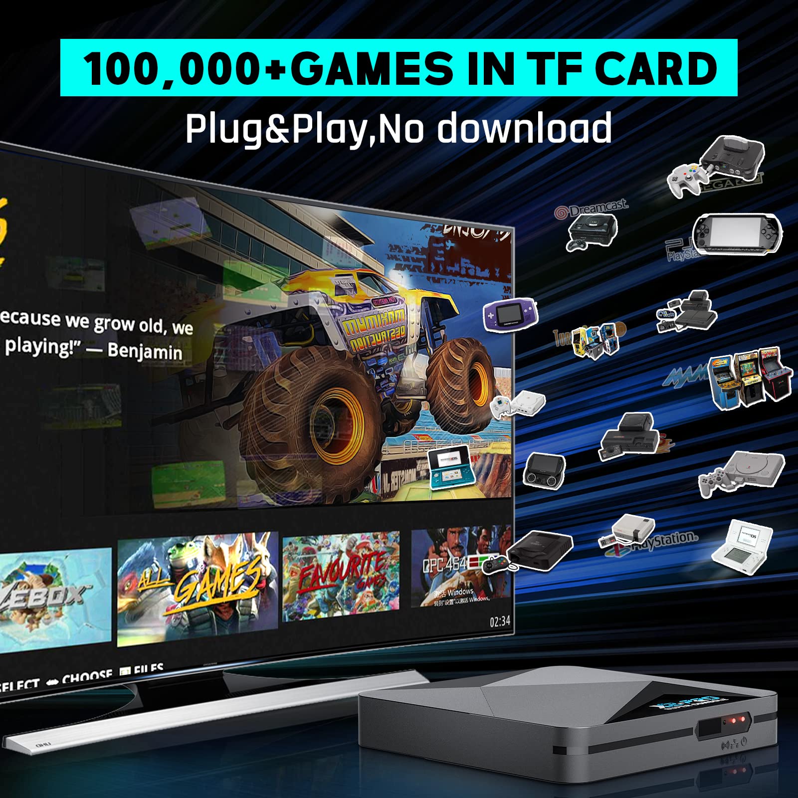 Snapklik.com : Kinhank Super Console X2 Pro Pre-installed 65,000 ...