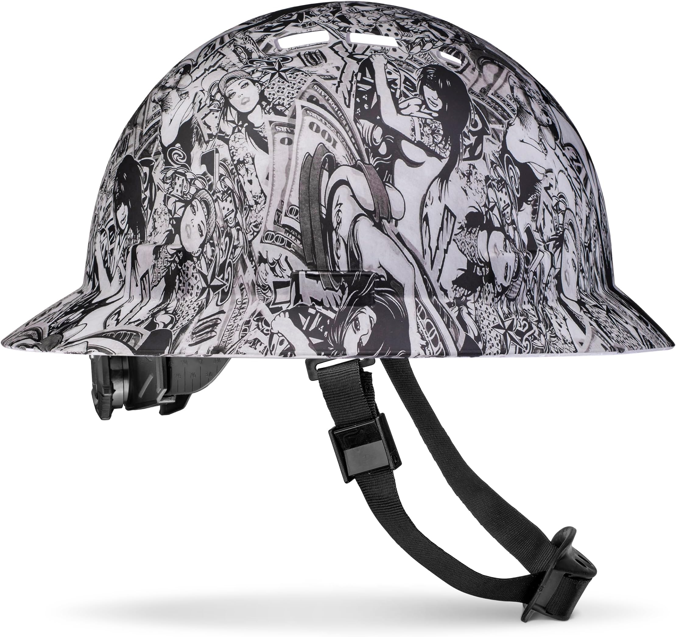 Hydrographic Full Brim Hard Hats with 6 Point Suspension - Dante's ...