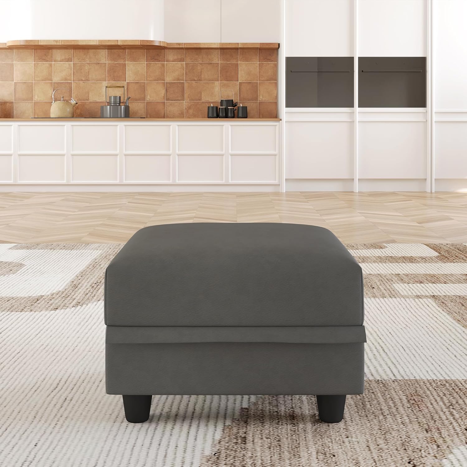 Amazon.com: LLappuil Ottoman Module Storage Square Footrest for Modular ...