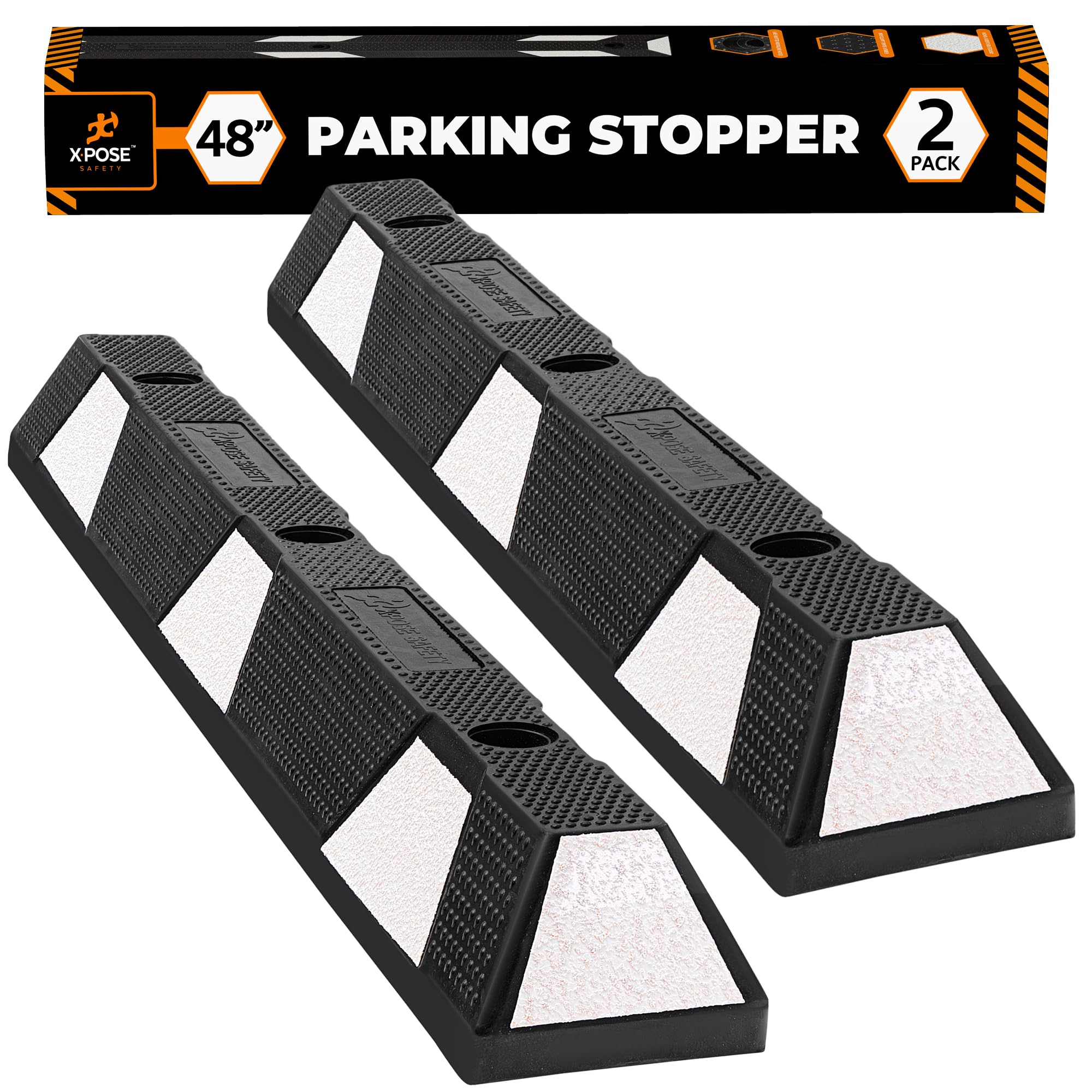 Amazon.com: Xpose Safety Parking Stopper for Garage - 48" Heavy Duty ...