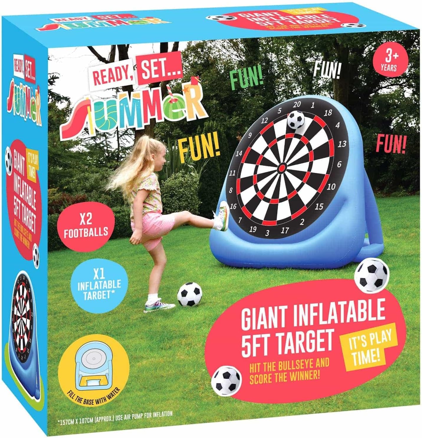 5ft Kids Giant Inflatable Target | Adult Inflatable Football | Kicking ...
