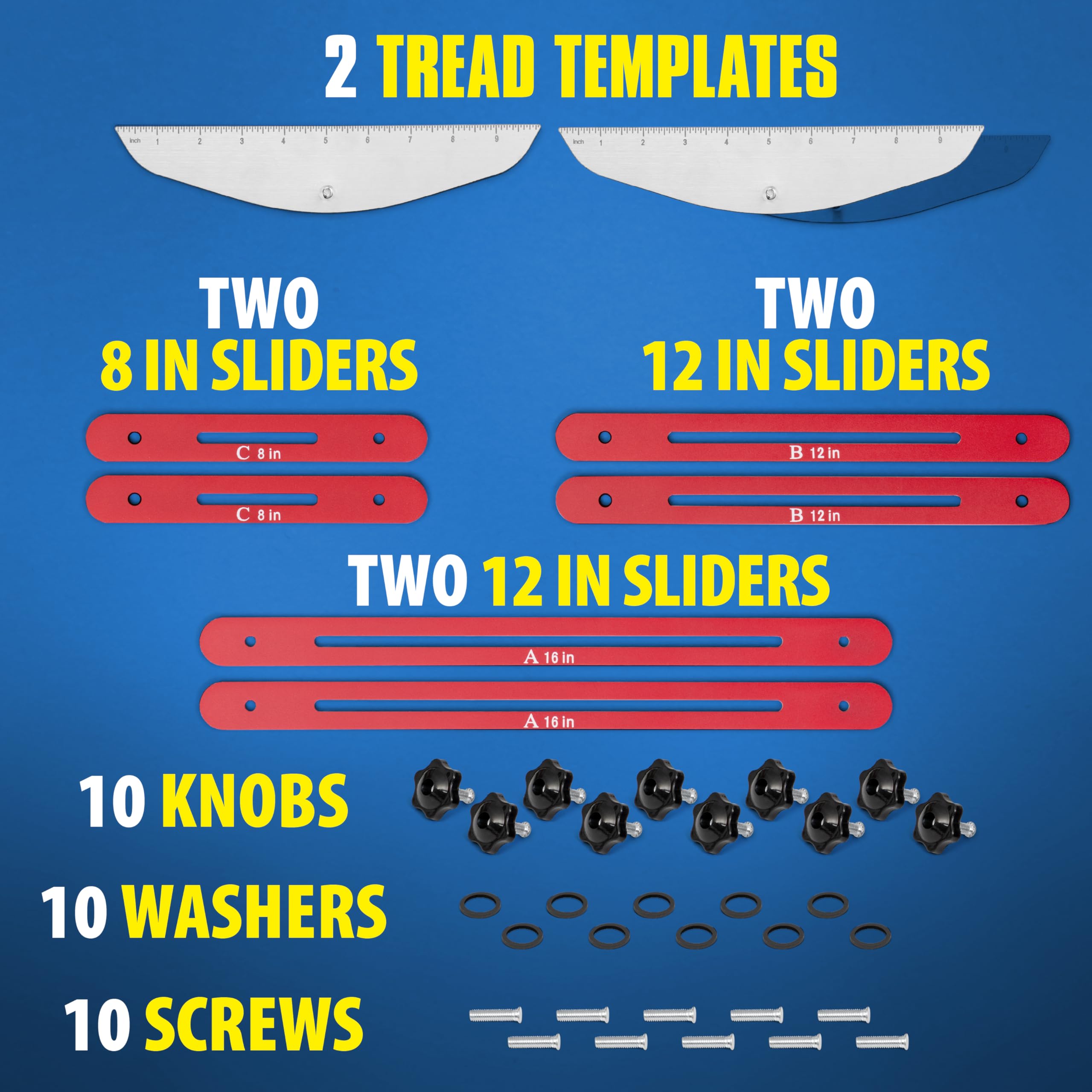 Snapklik.com : Stair Tread Template Tool,Stair Tread Gauge Ajustable 11 ...