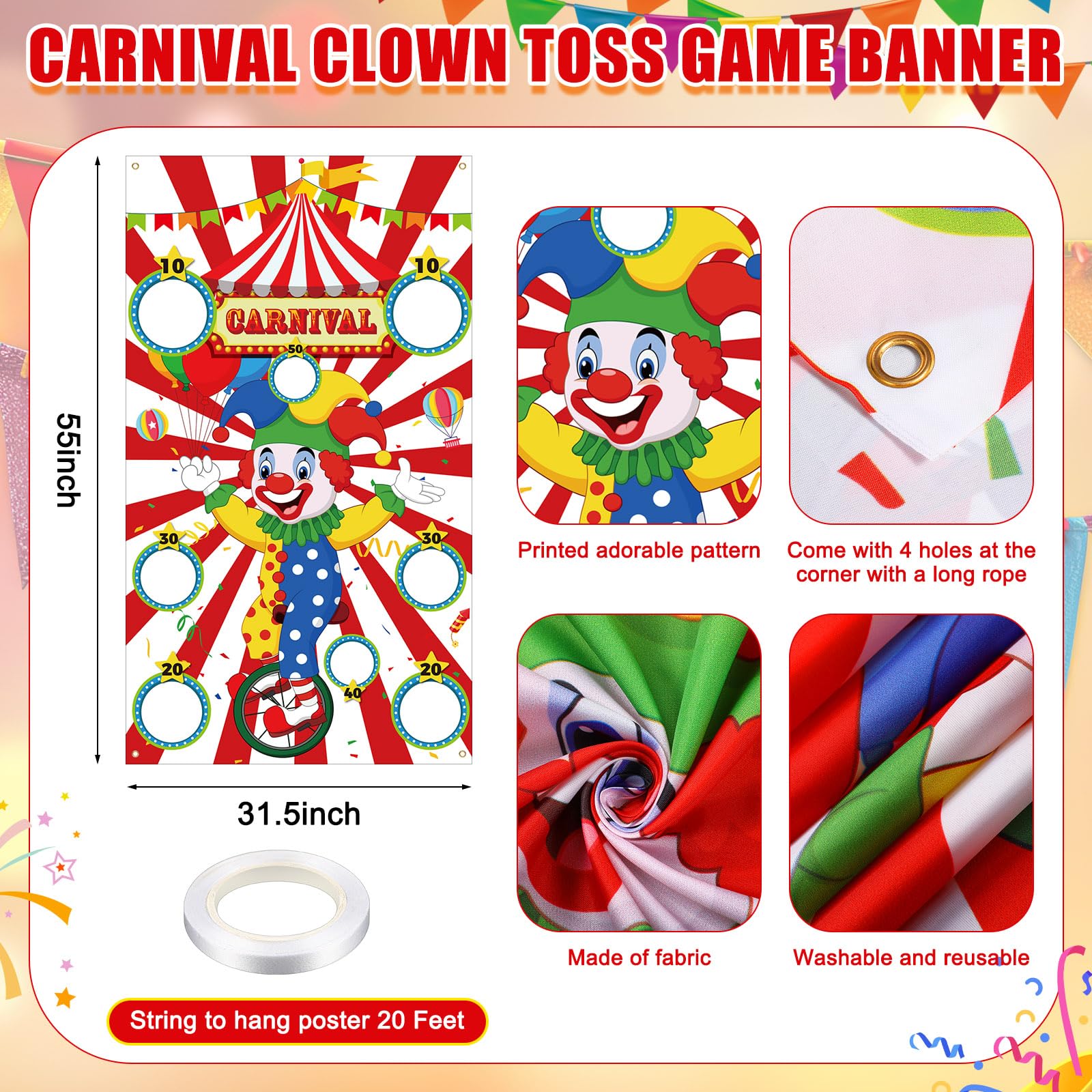 Carnival Toss Games Tic Tac Toe Toss Game