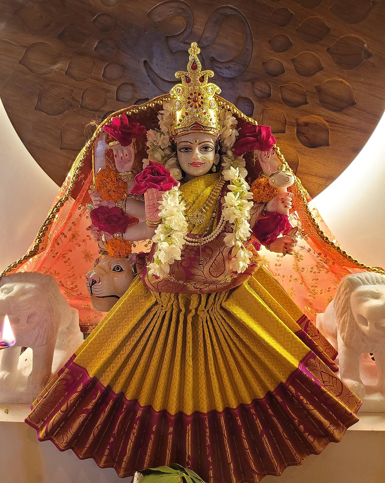 Pavitra Vastralayam. - God Dress | Saree for Goddess Idol | Dress for ...