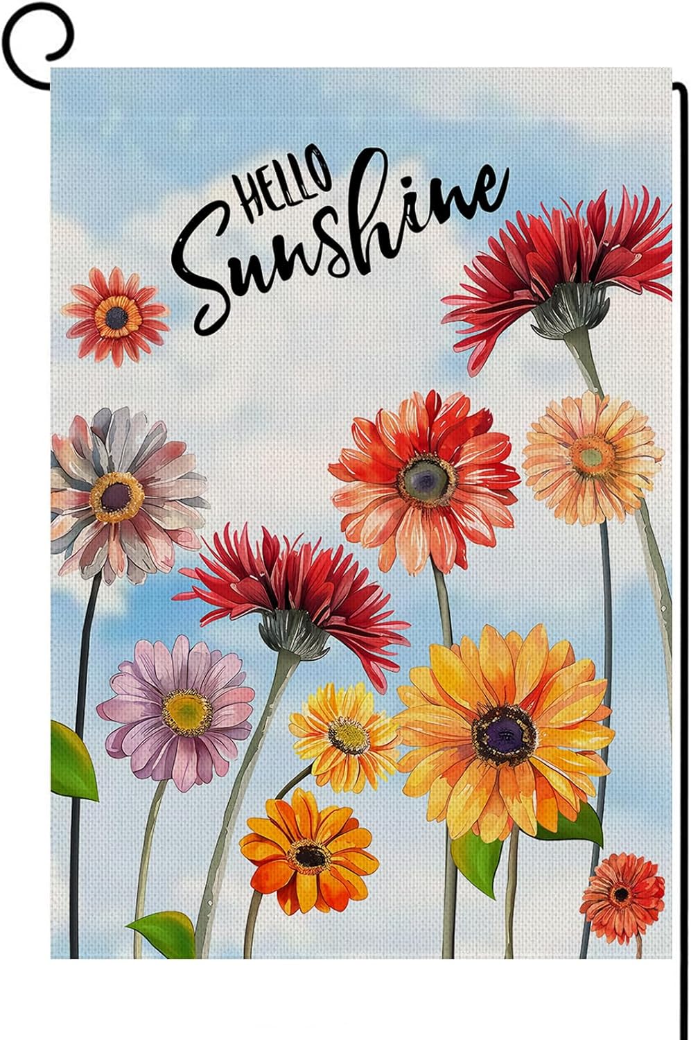Amazon.com: Summer Flowers Garden Flag 12x18 Inch Vertical Double Sided ...